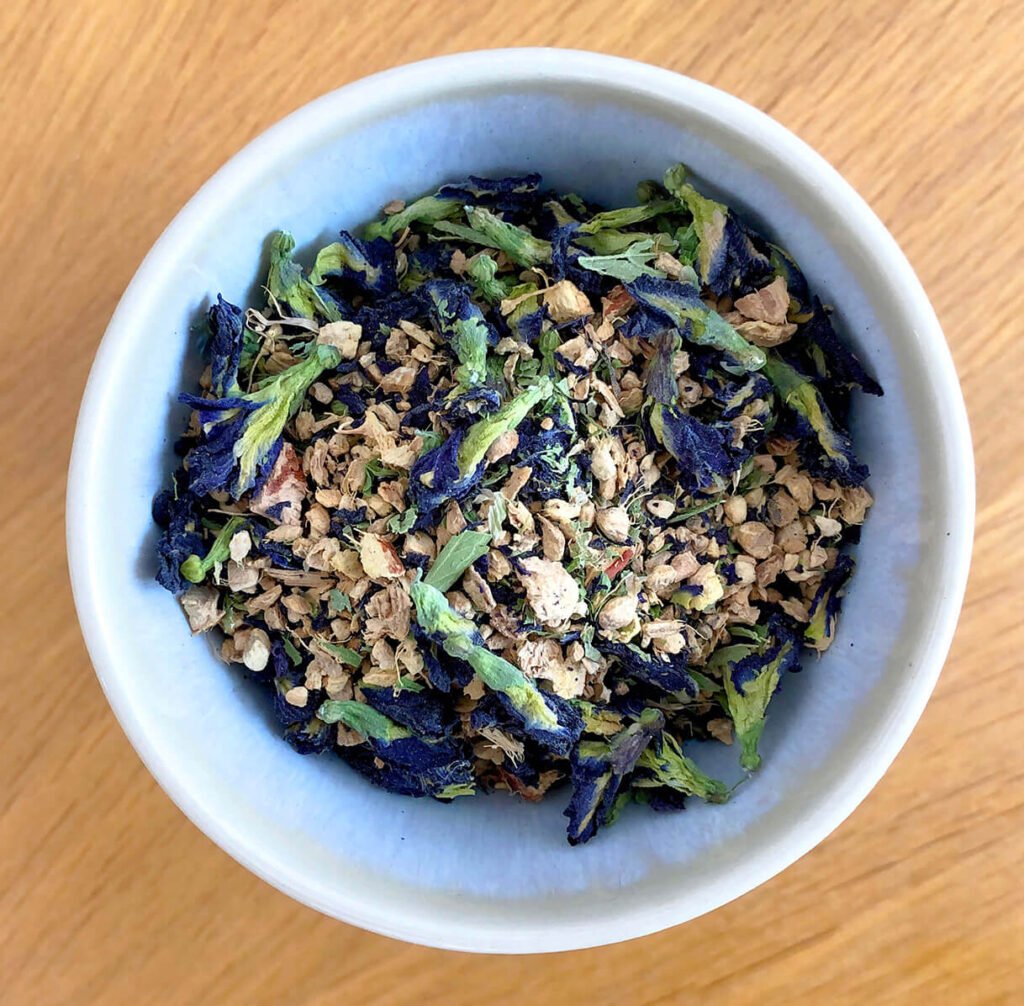 Ginger blue tea - Thé Paon